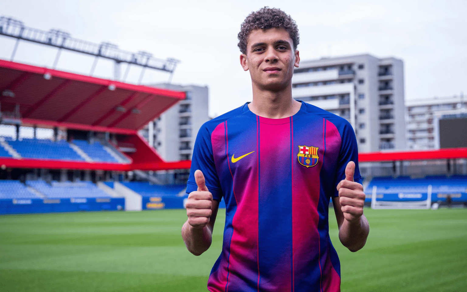 Hamza Abdelkarim after joining Barcelona: 'My ambition is to play for ...